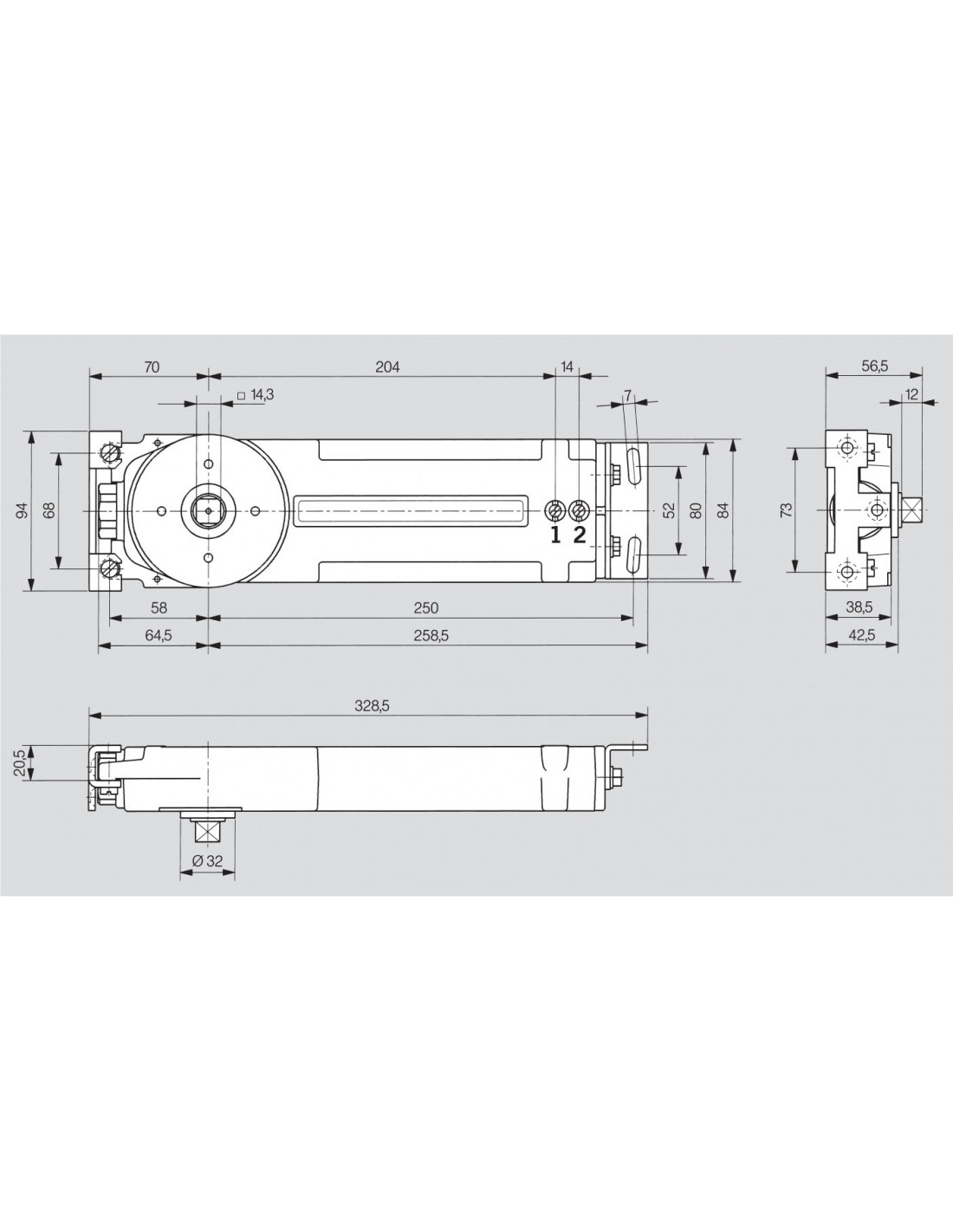 Dorma Pivot Linteau Rts 85